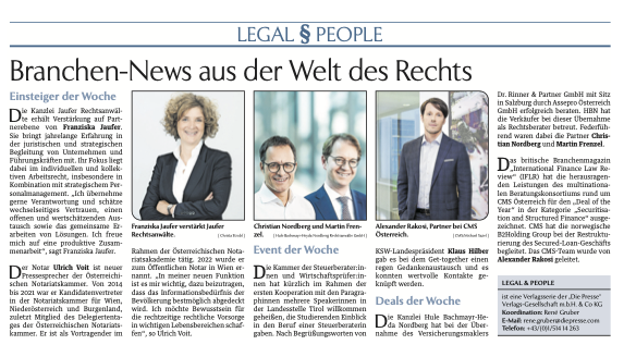 M&A Deal: HBN berät Versicherungsmakler Dr. Rinner & Partner GmbH bei ...